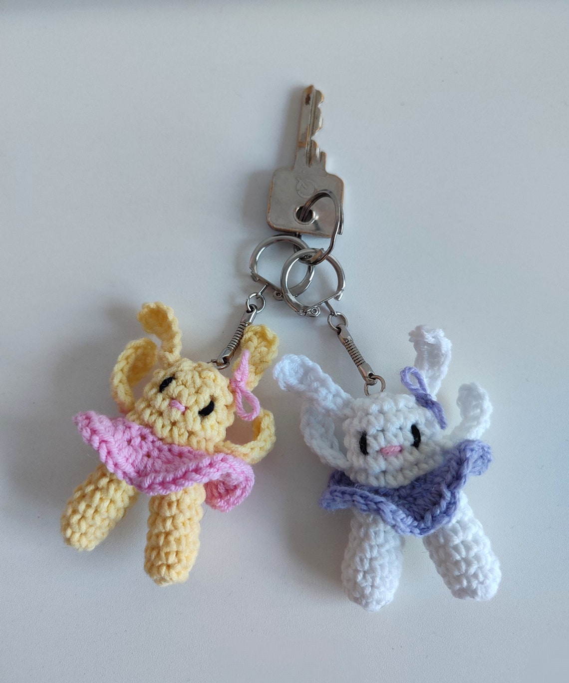 Cute Bunny Keychain Crochet Pattern - Etsy