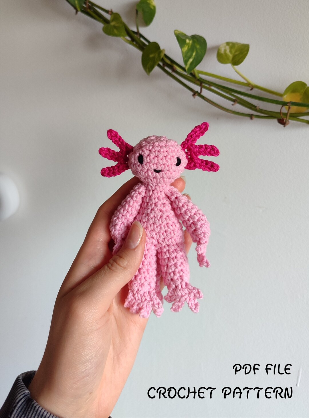 Cute Axolotl Crochet Pattern - Etsy