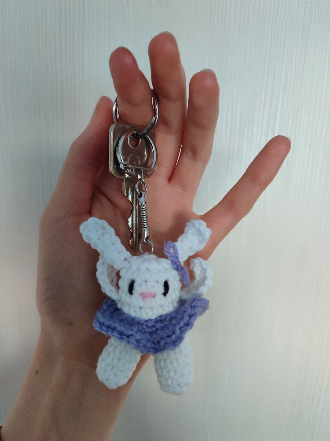 Cute Bunny Keychain Crochet Pattern - Etsy