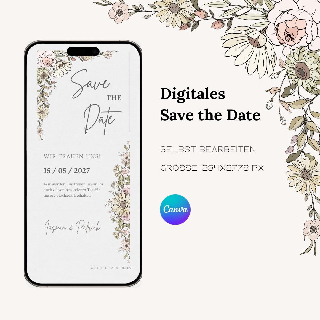 Save The Date Hochzeit Digital