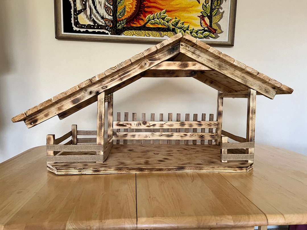 Wooden Nativity Scene - Etsy