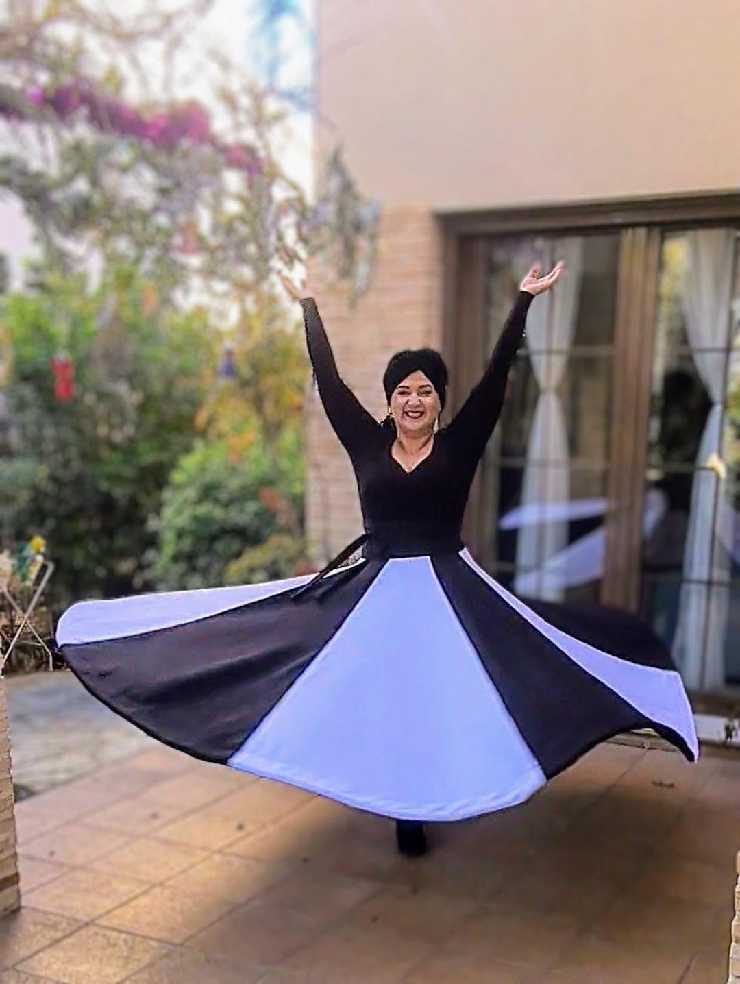 Two-tone Spinning Skirt, Sufi Skirt, Sama Skirt, Sufi Dance - Etsy UK