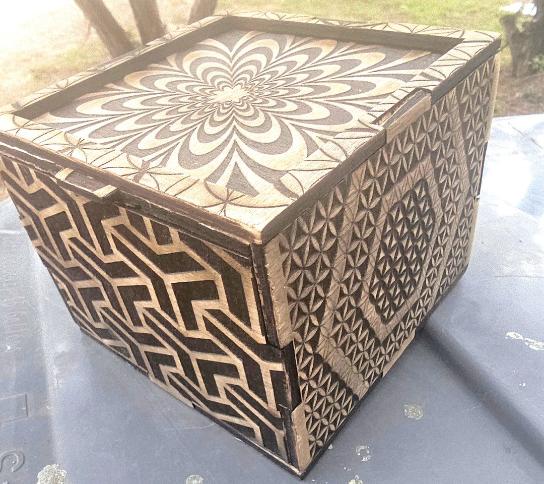 Custom Laser Cut & Engraved Stash Box - Personalized Design - Unique ...