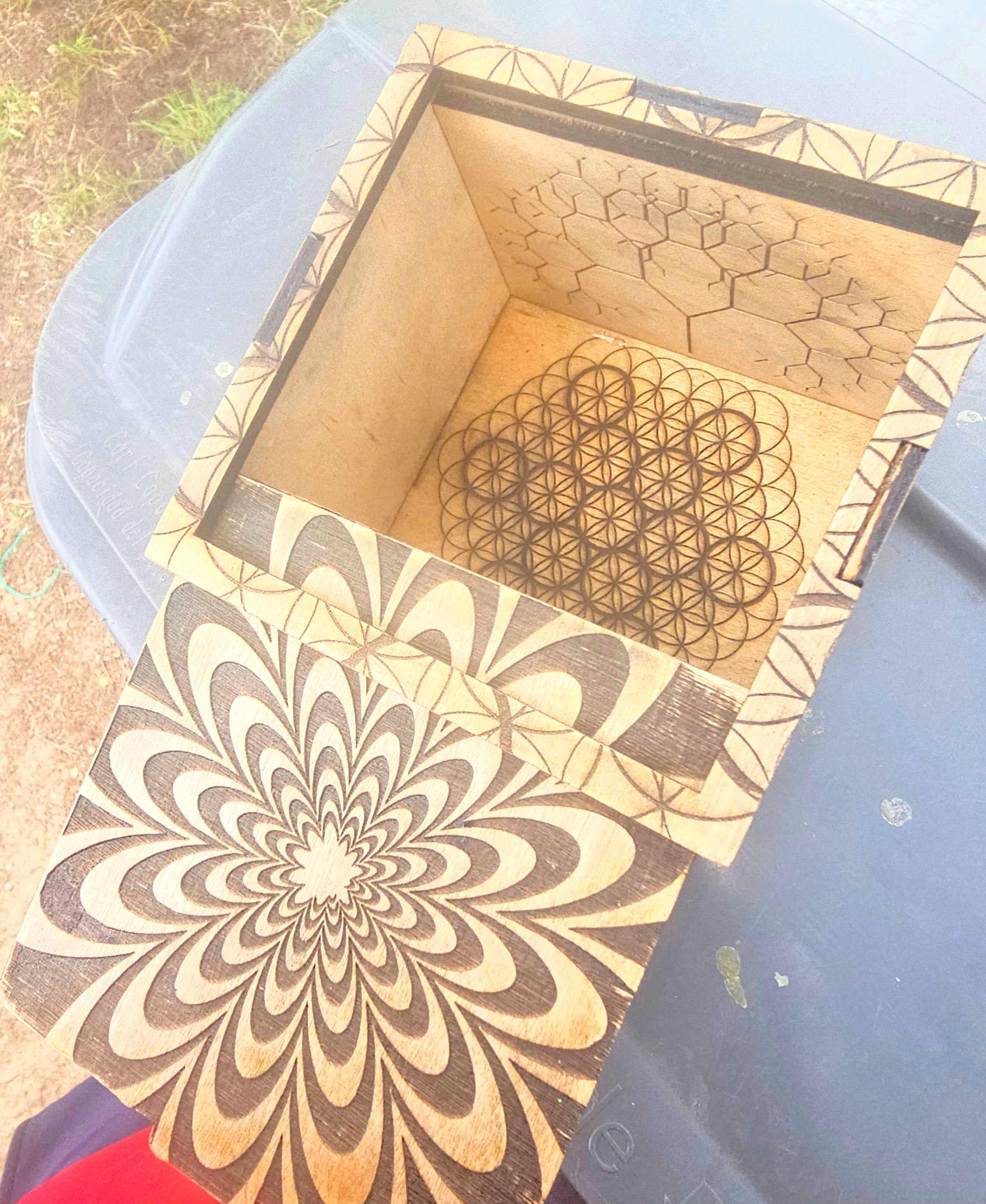 Custom Laser Cut & Engraved Stash Box - Personalized Design - Unique ...