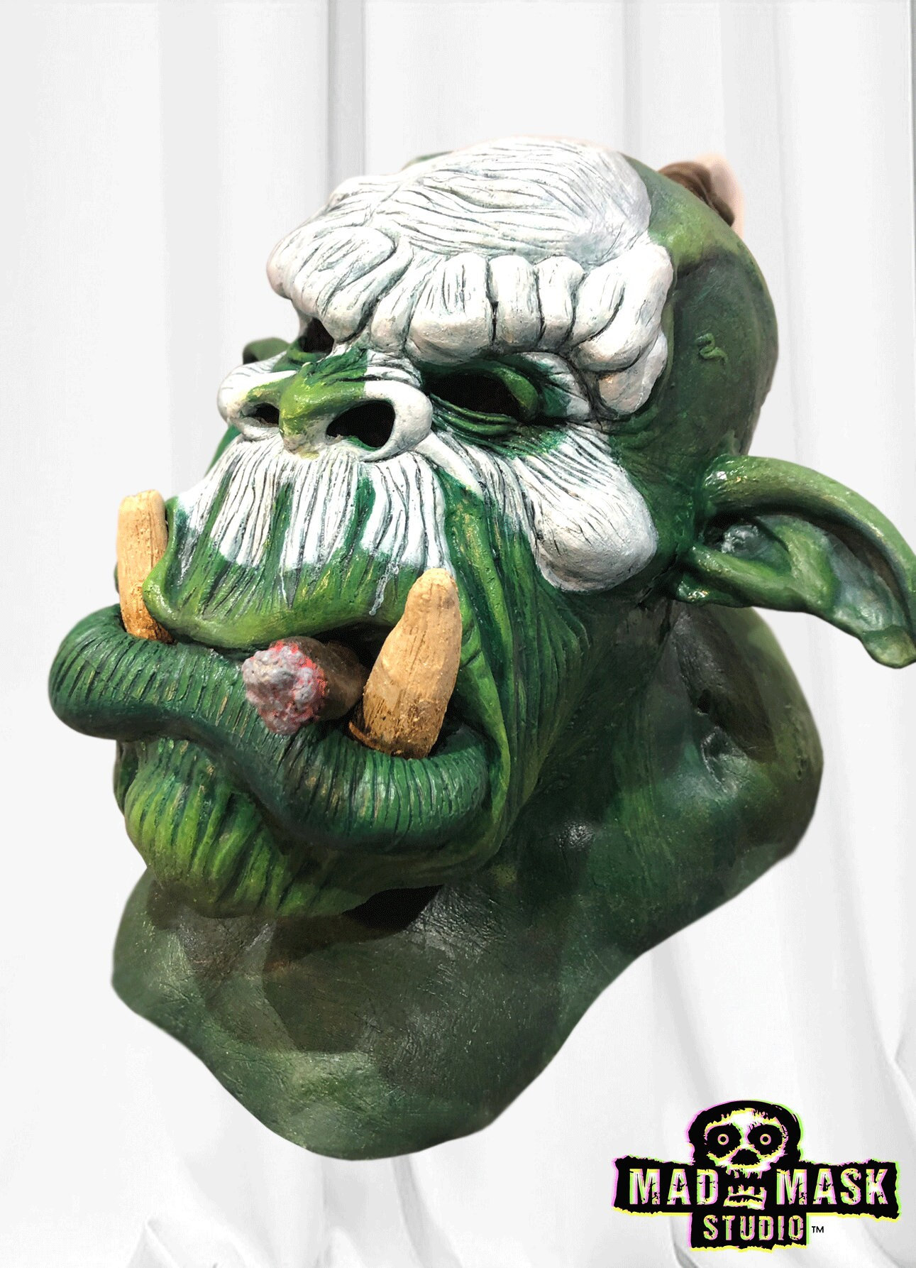 Ork Mask, Skull Warpaint Latex Mask, Halloween, Fantasy - Etsy