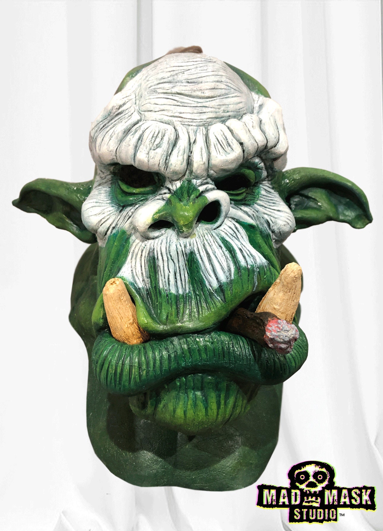 Ork Mask, Skull Warpaint Latex Mask, Halloween, Fantasy - Etsy