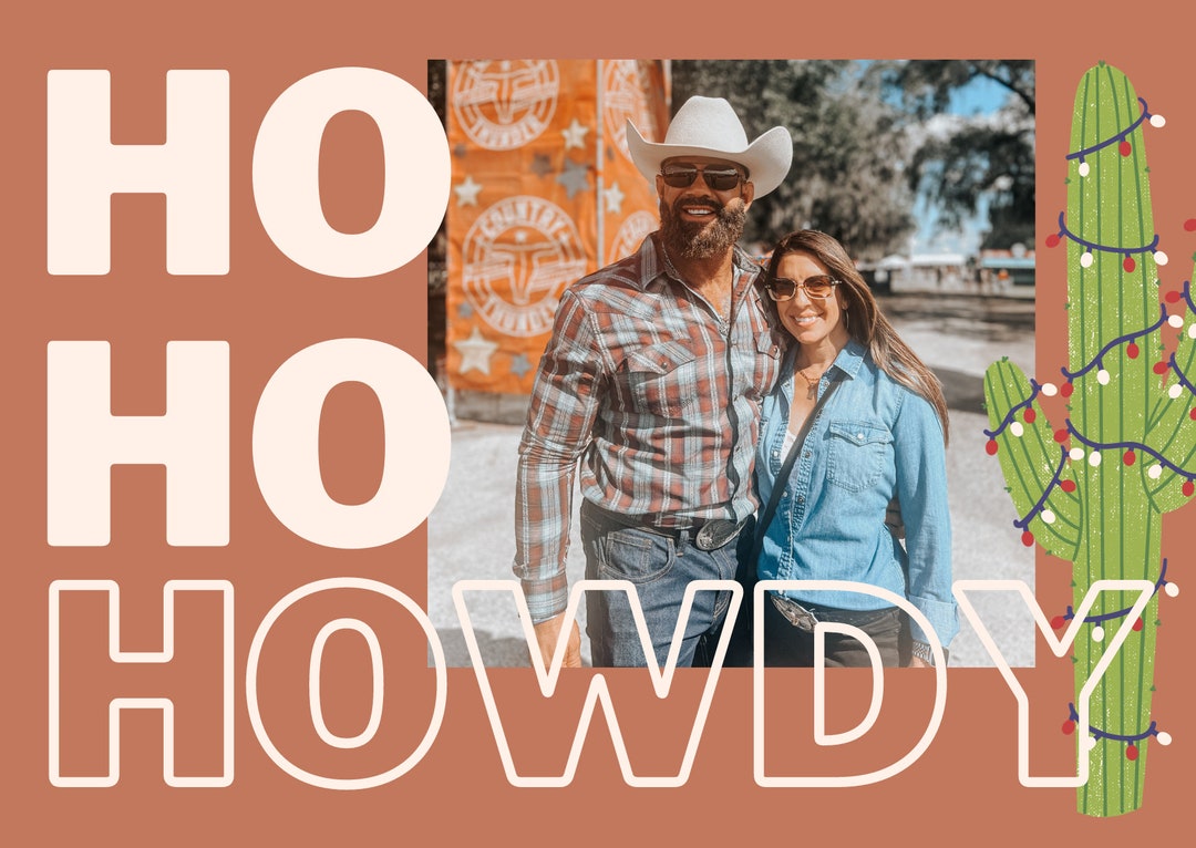Ho Ho Howdy Christmas Card Digital Download - Etsy
