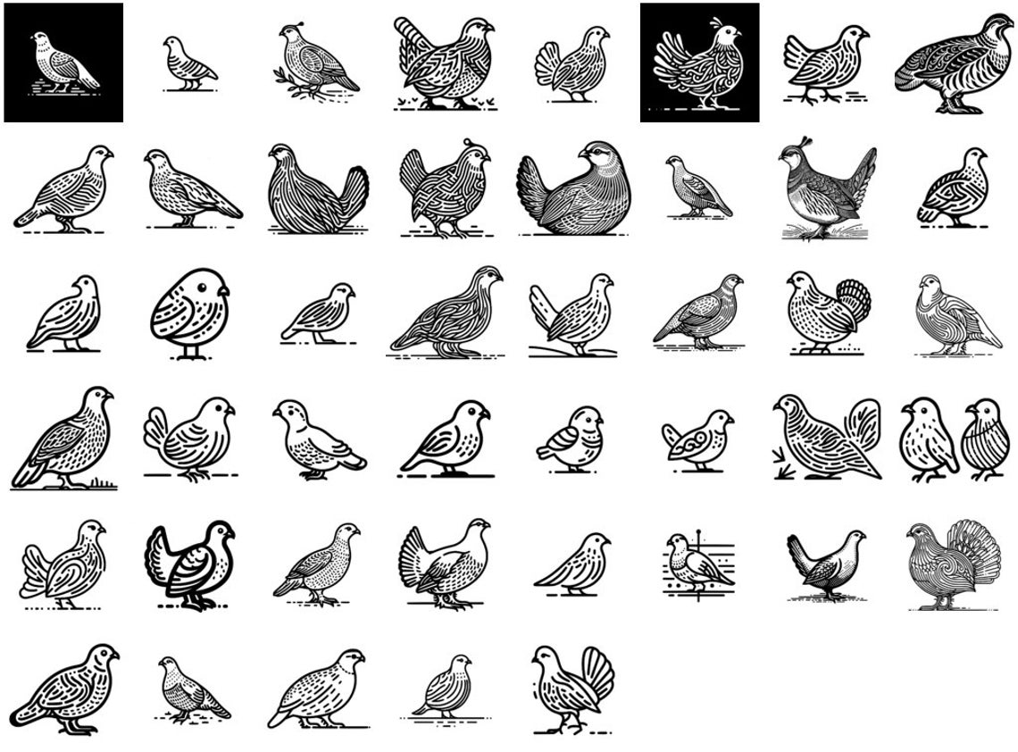Grouse Svg Cut File Bundle Cricut Laser Cutter Engraving - Etsy
