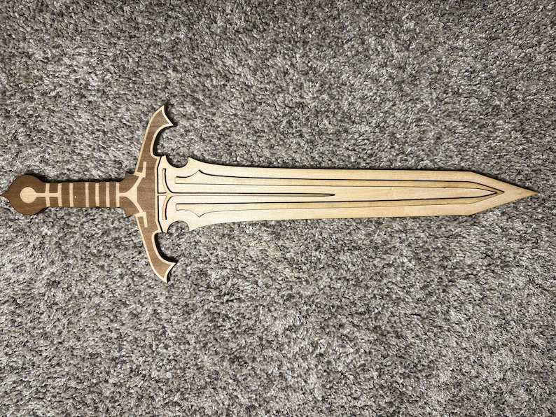 Toy Sword for Laser-cutting or Papercraft, Svg, Cricut, Cutting Machine ...