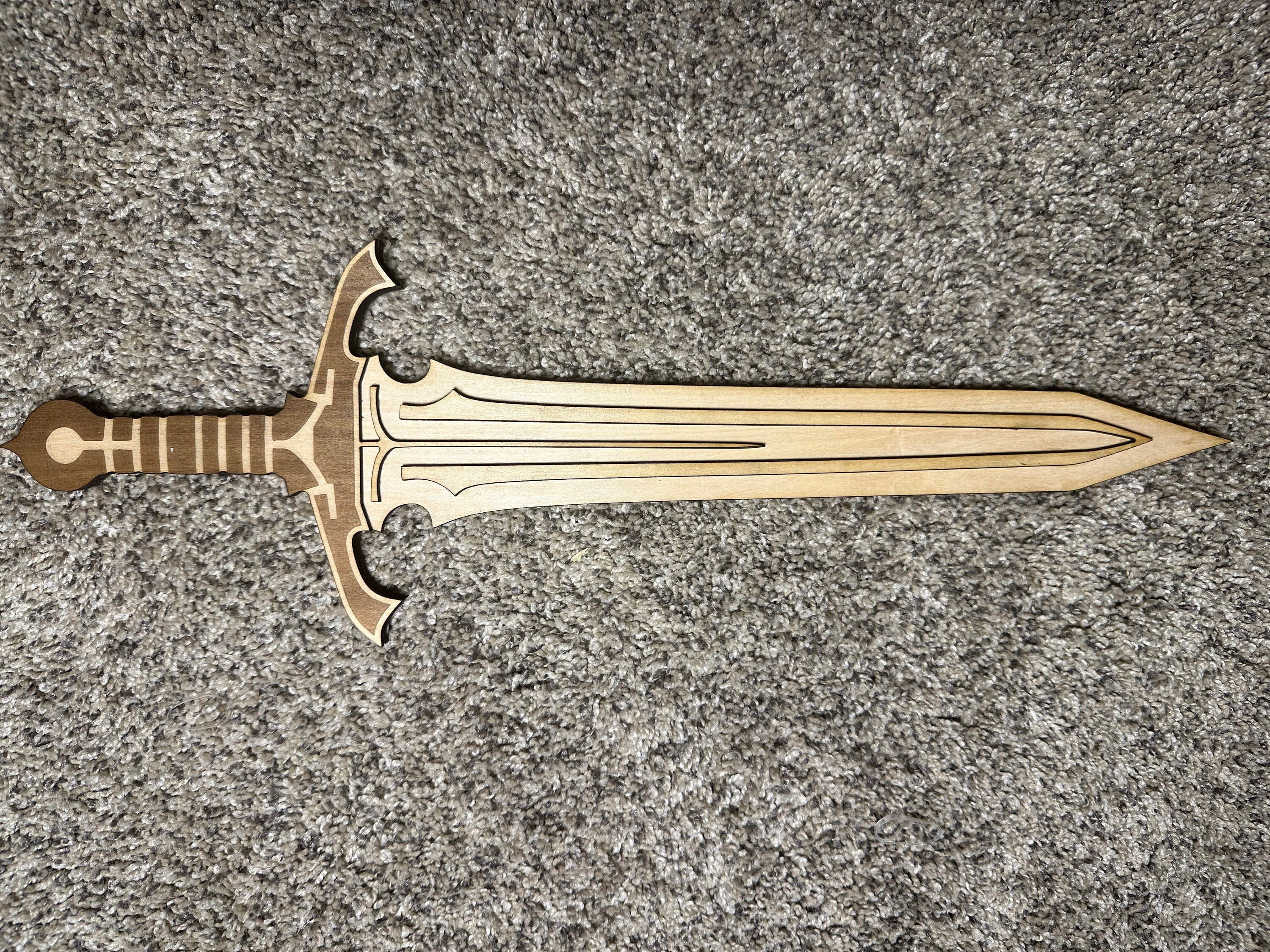 Toy Sword for Laser-cutting or Papercraft, Svg, Cricut, Cutting Machine ...