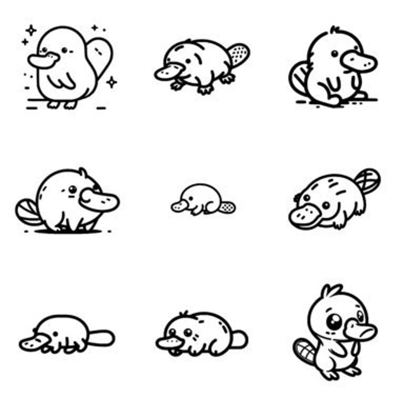 Platypus Svg Cut File Bundle Cricut Laser Cutter Engraving - Etsy