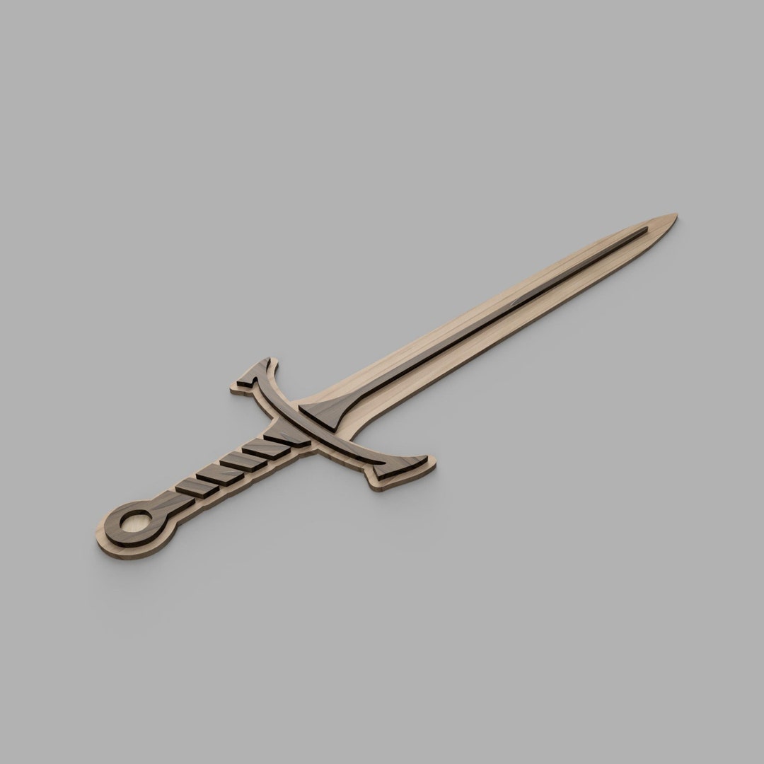 Toy Sword for Laser-cutting or Papercraft, Svg, Cricut, Cutting Machine ...