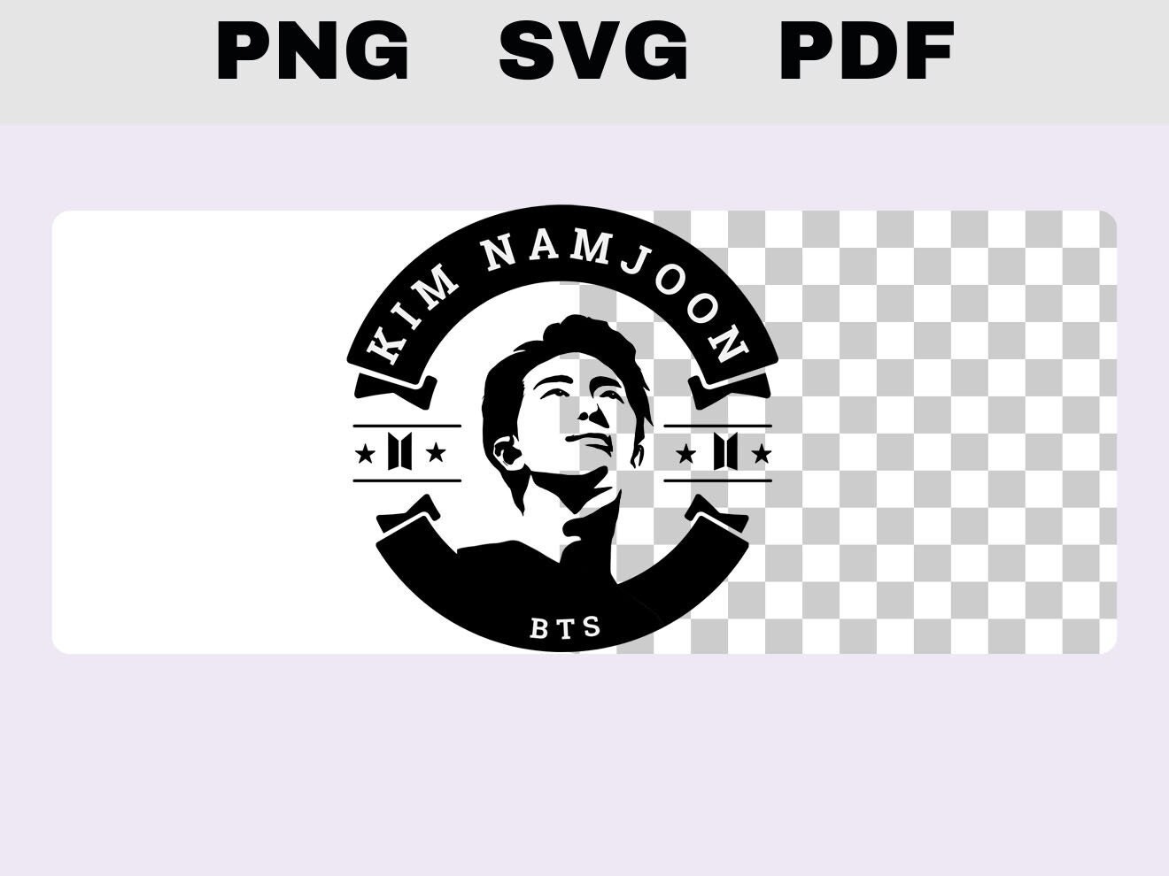 Kim Namjoon Bts Vector BTS Svg, Instant Download, Svg BTS, Army Svg ...
