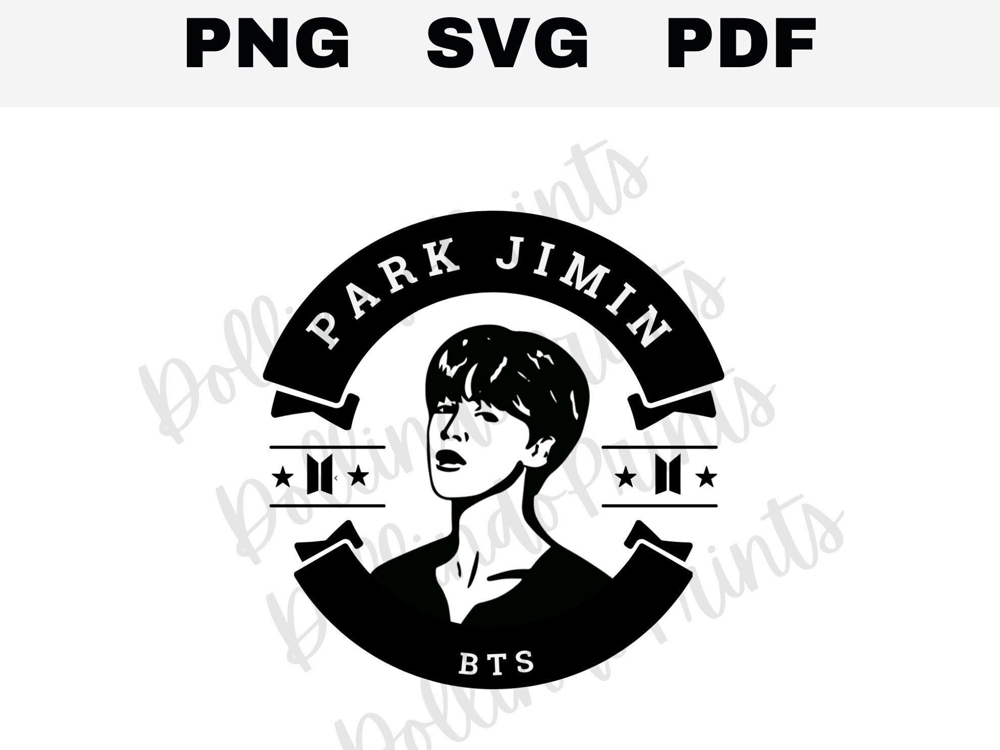 Jimin Bts Vector BTS Svg, Instant Download, Svg BTS, Army Svg, Svg ,png ...