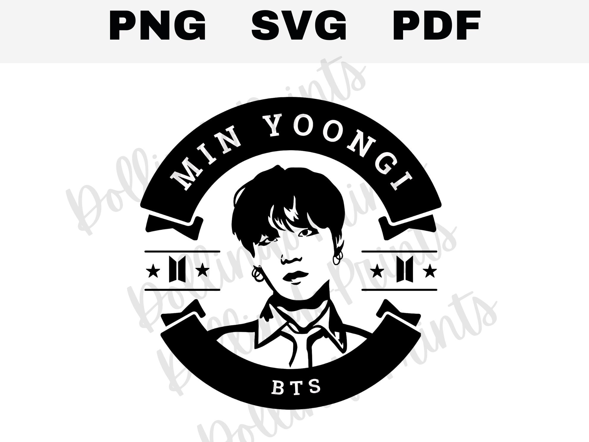 Suga Bts Vector, BTS Svg, Instant Download, Svg BTS, Army Svg, Svg ,png ...