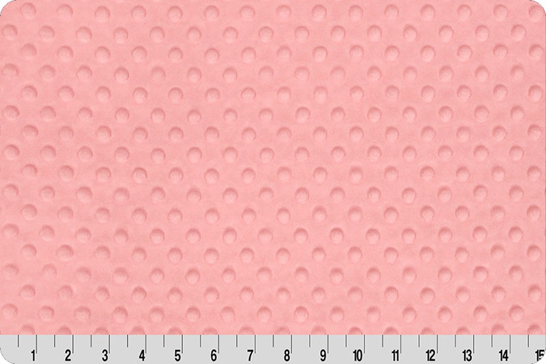 Shannon Dimple Dot Cuddle Solid 60in Width - Blush Pink CD-BLUSH Minky ...