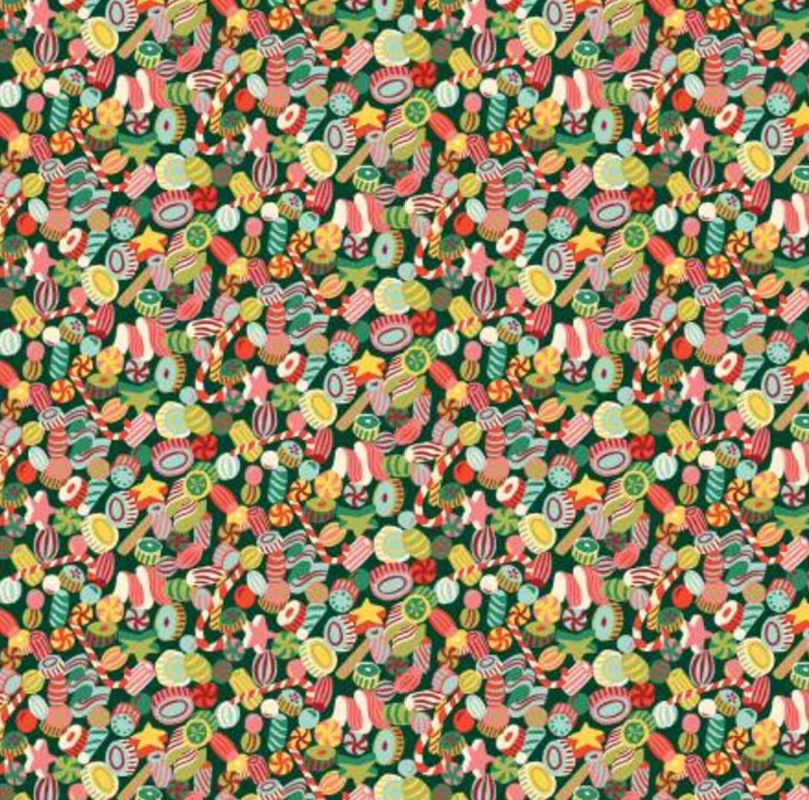 Liberty Fabrics Festive Fair Sweet Surprise A Christmas Candy 01667350A ...