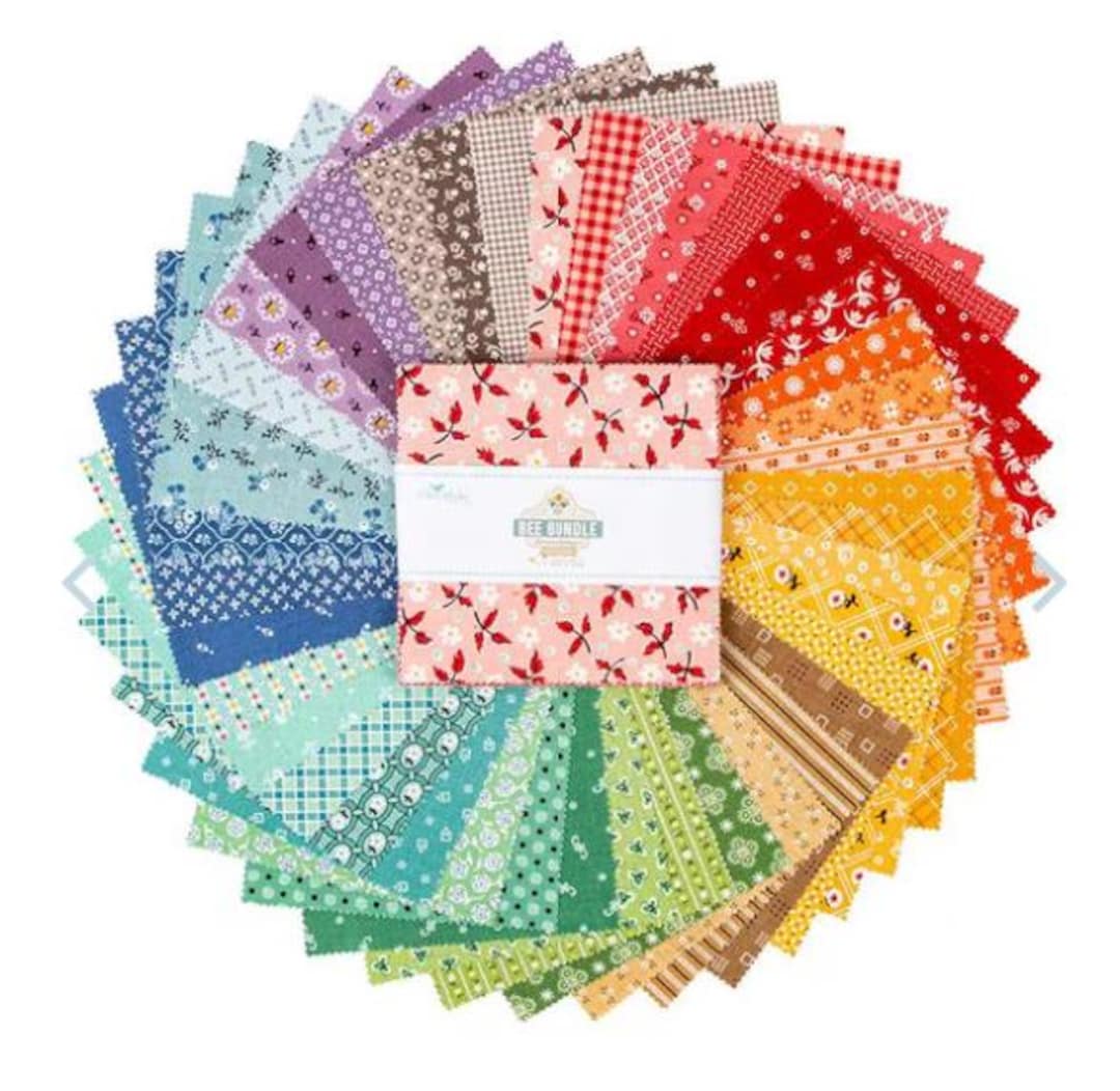 Lori Holt Bee Bundle Limited Edition Colors 5in Squares, 42pcs 5-15570 ...