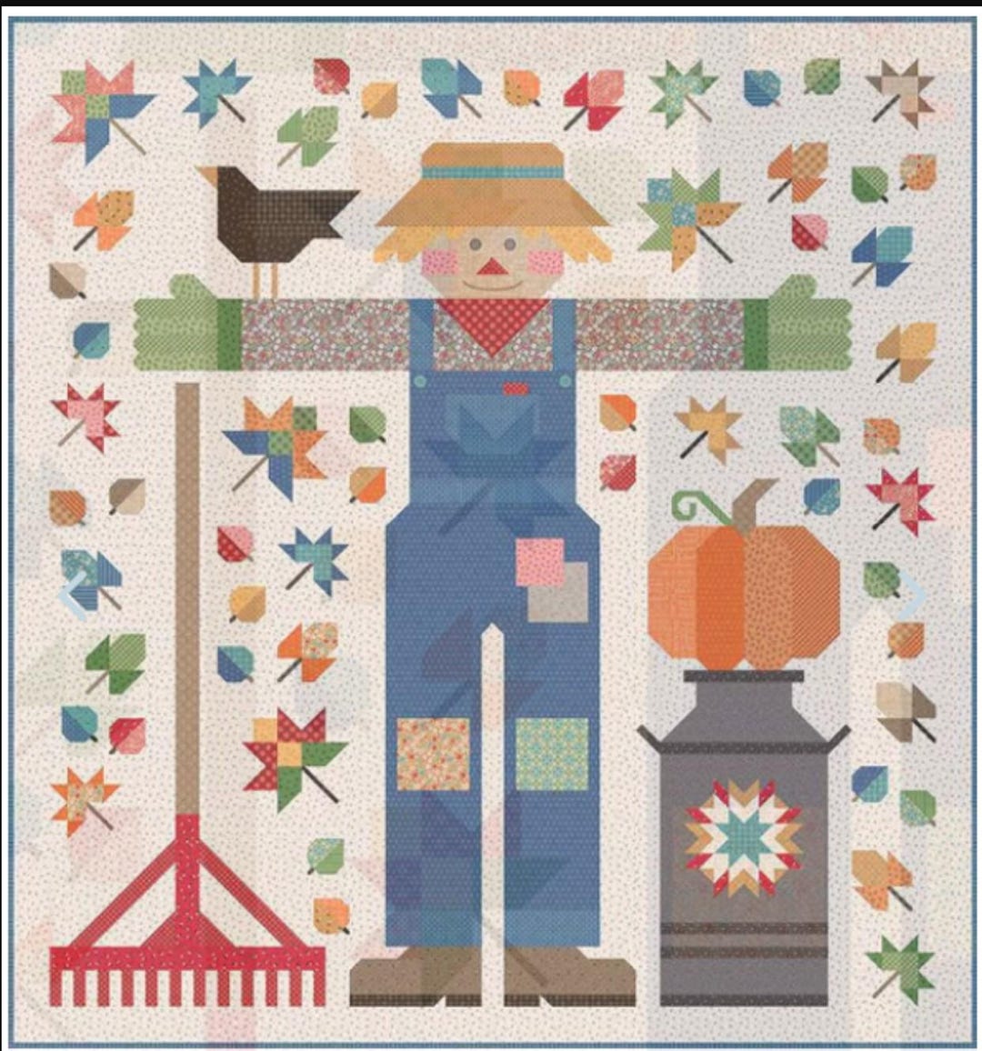 Lori Holt the Quilted Scarecrow by It's Sew Emma Quilt Pattern P051 ...
