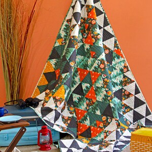 Quilt Kit Unwind Pattern Designed by Art Gallery Fabrics Utilizing Lake ...