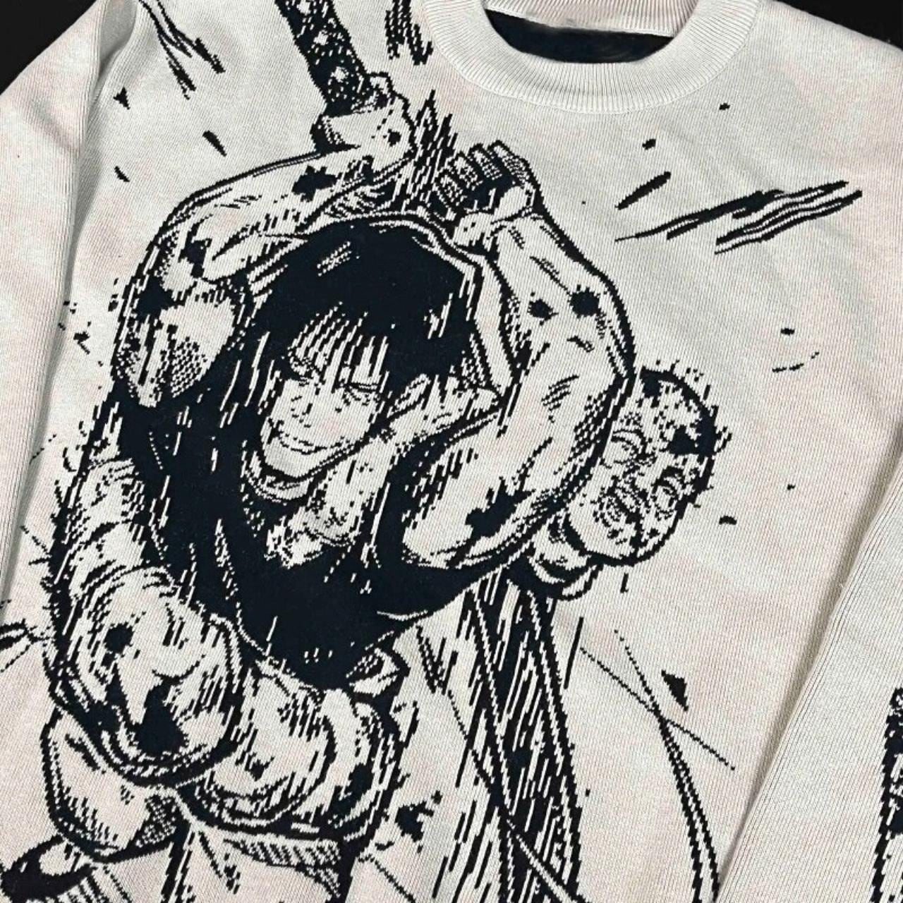 Anime Knitted Sweater,jujutsu Kaisen Knitted Sweater,jjk Toji Knitted ...