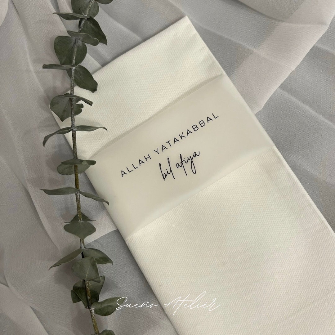 Napkin Banderole I Ramadan Kareem I Transparent Paper I Ramadan Napkin ...