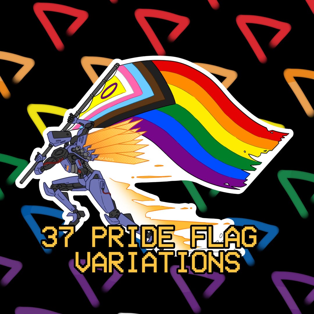 PRIDE Flags V1 ULTRAKILL Stickers (37 Options) Designed by Akans | Pride Month Stickers, LGBTQ+ ...