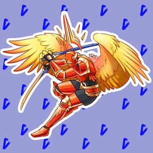 Gabriel Battle ULTRAKILL Sticker Designed by Akans - Etsy