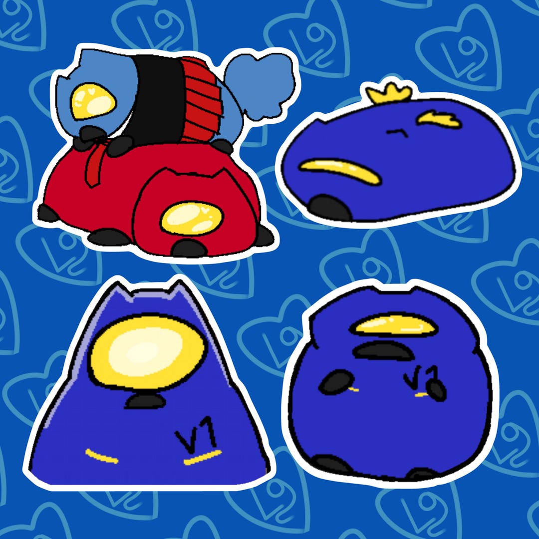 Hampster Blobs V1, Mirage & V2 ULTRAKILL Die Cut Sticker Designed by Loversgothic - Etsy