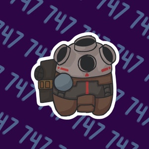 Among Us V1, V2, Gutterman, & Guttertank ULTRAKILL Die Cut Stickers ...