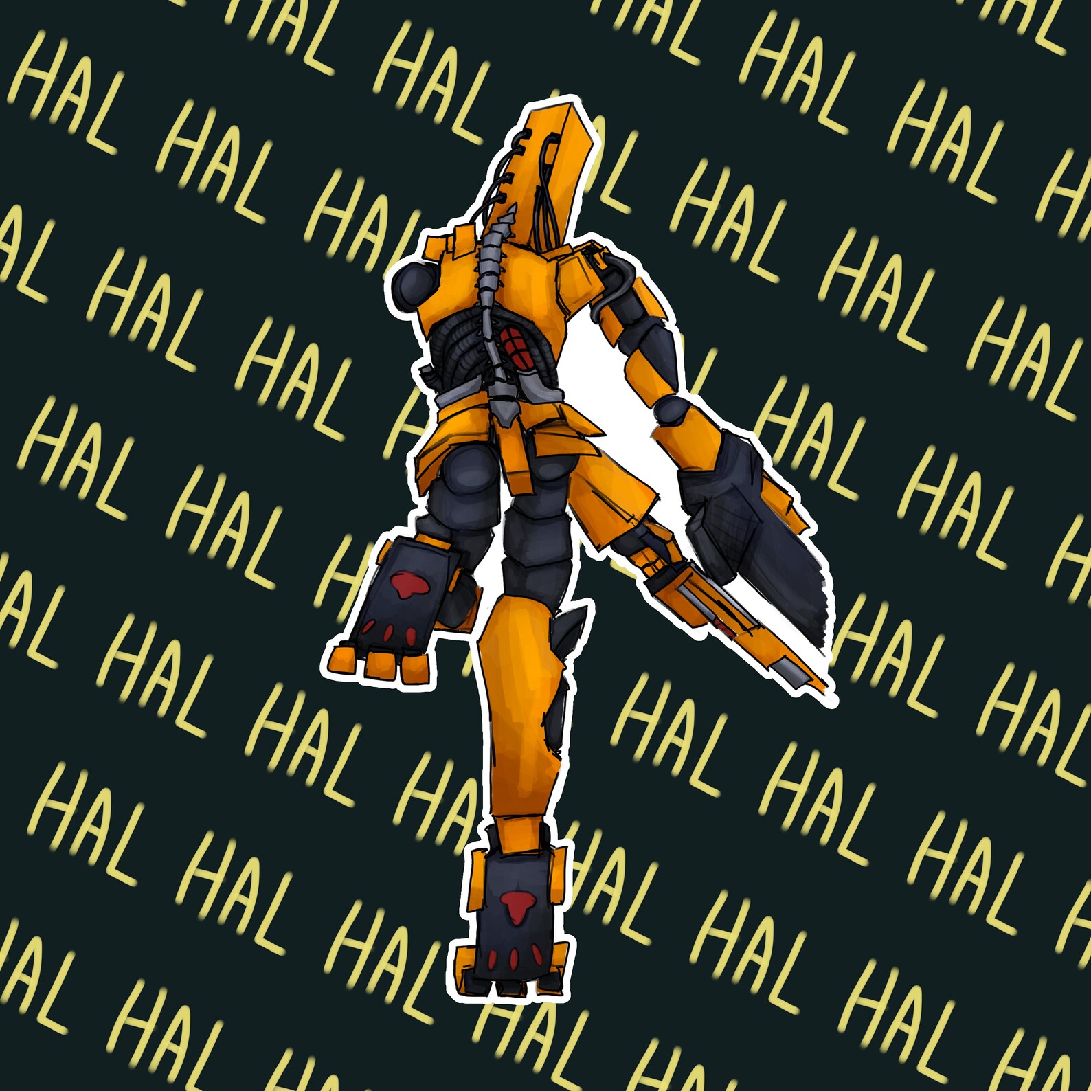 Swordmachine Spinny ULTRAKILL Die Cut Sticker Designed by Hal - Etsy