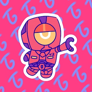 V1 & V2 Heart Duo Chibi ULTRAKILL Die Cut Sticker Designed by Jyun - Etsy