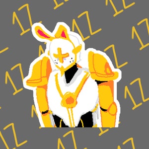 Gabriel Bunny ULTRAKILL Sticker Designed by 1zaan - Etsy