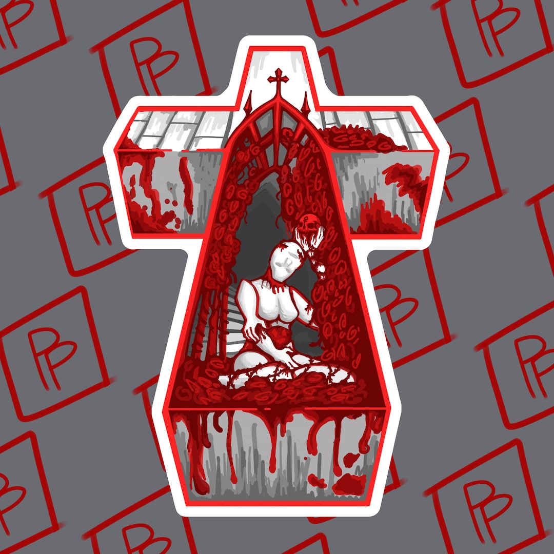 Mannequin Cross ULTRAKILL Sticker Designed by the Panopticosplayer - Etsy