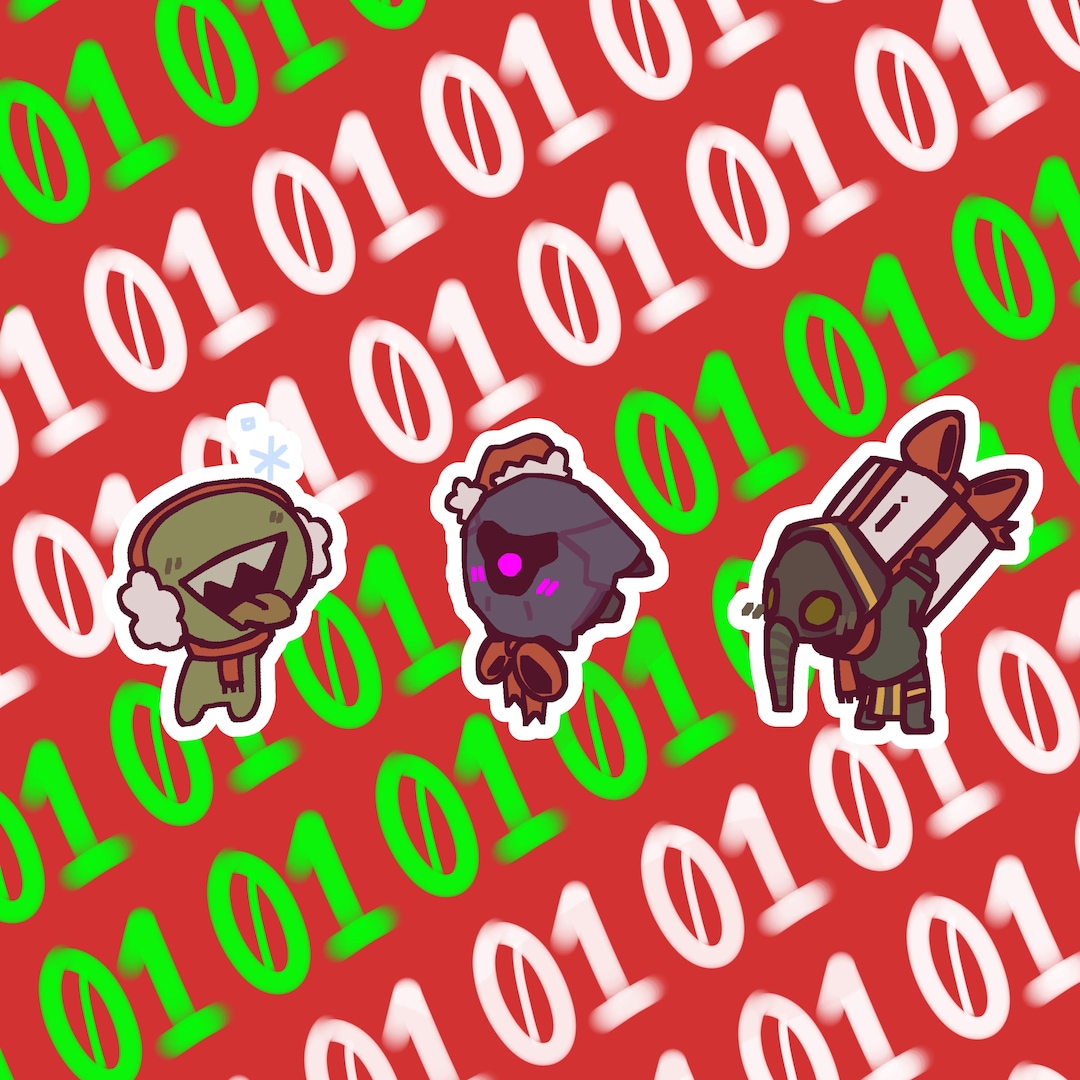 Holiday Filth, Drone, and Stalker ULTRAKILL Die Cut Holo Sticker ...