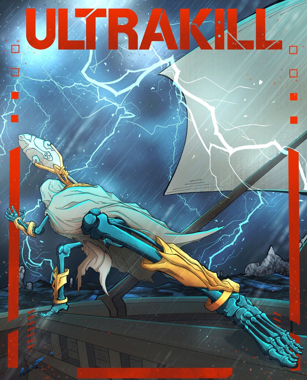 Ferryman ULTRAKILL Art Print by Roseai_69 - Etsy