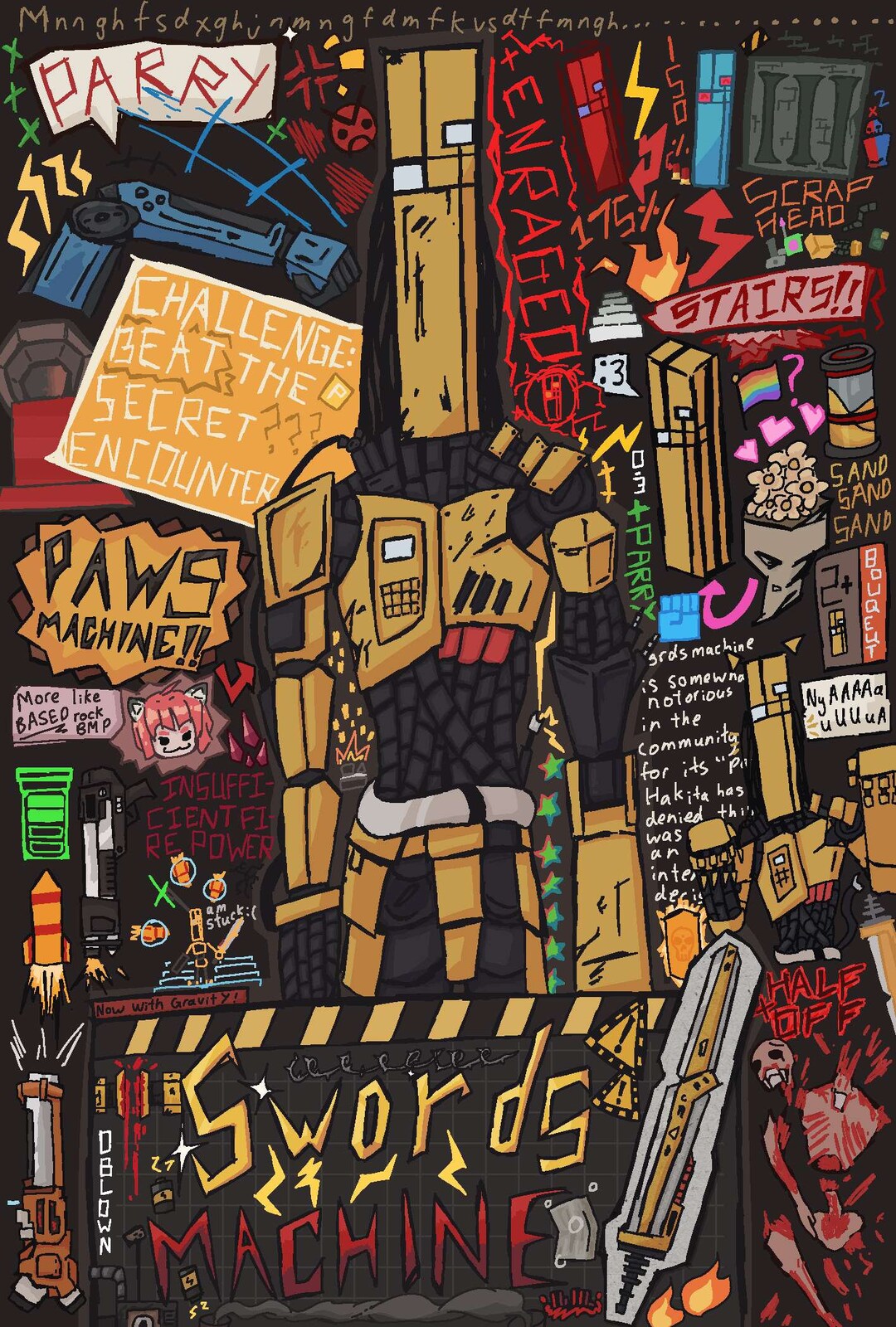 Swordmachine Collage ULTRAKILL Art Print by 747shove - Etsy