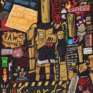 Swordmachine Collage ULTRAKILL Art Print by 747shove - Etsy