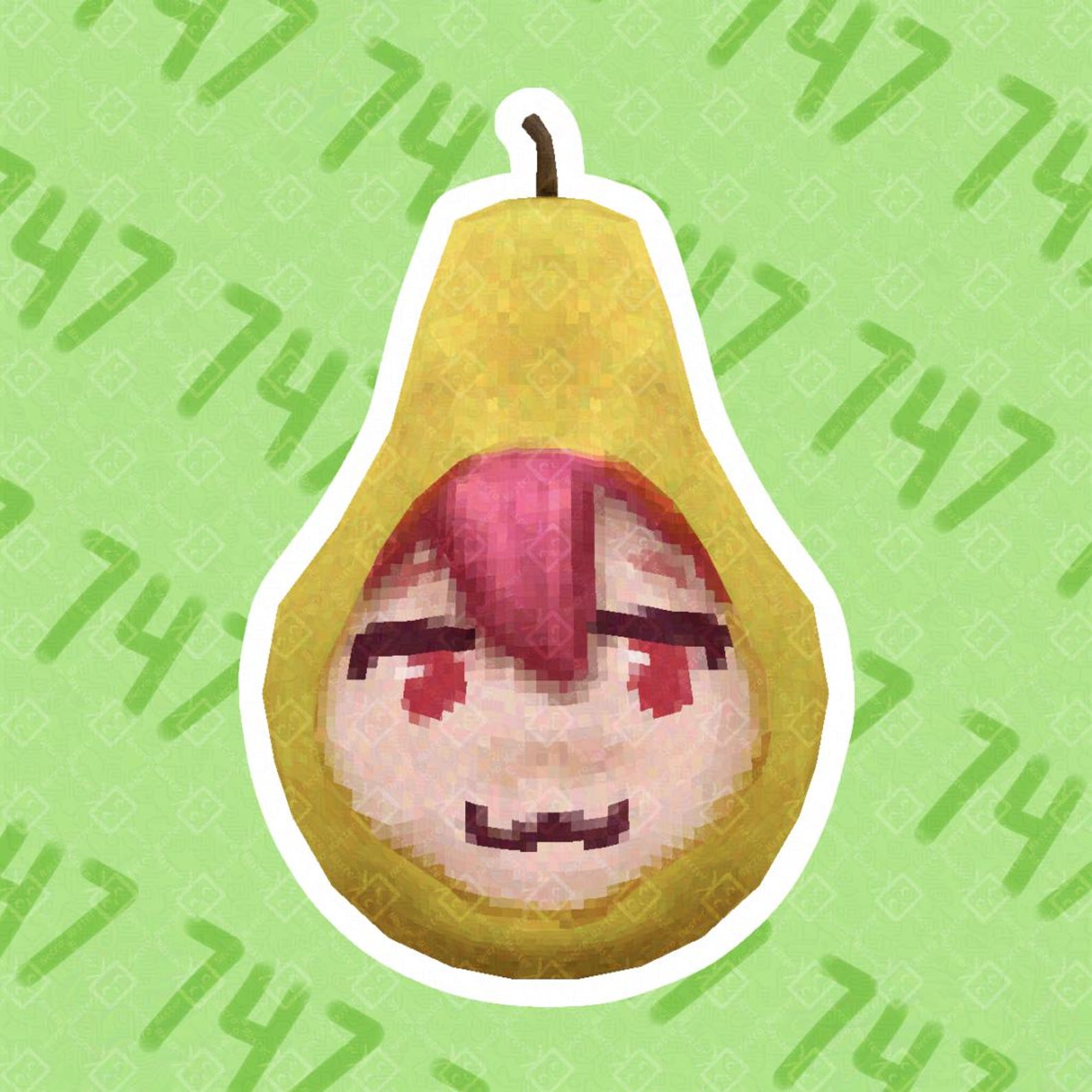 Pearto Kasane Teto UTAU Synthv Vocaloid Sticker Designed by 747shove - Etsy