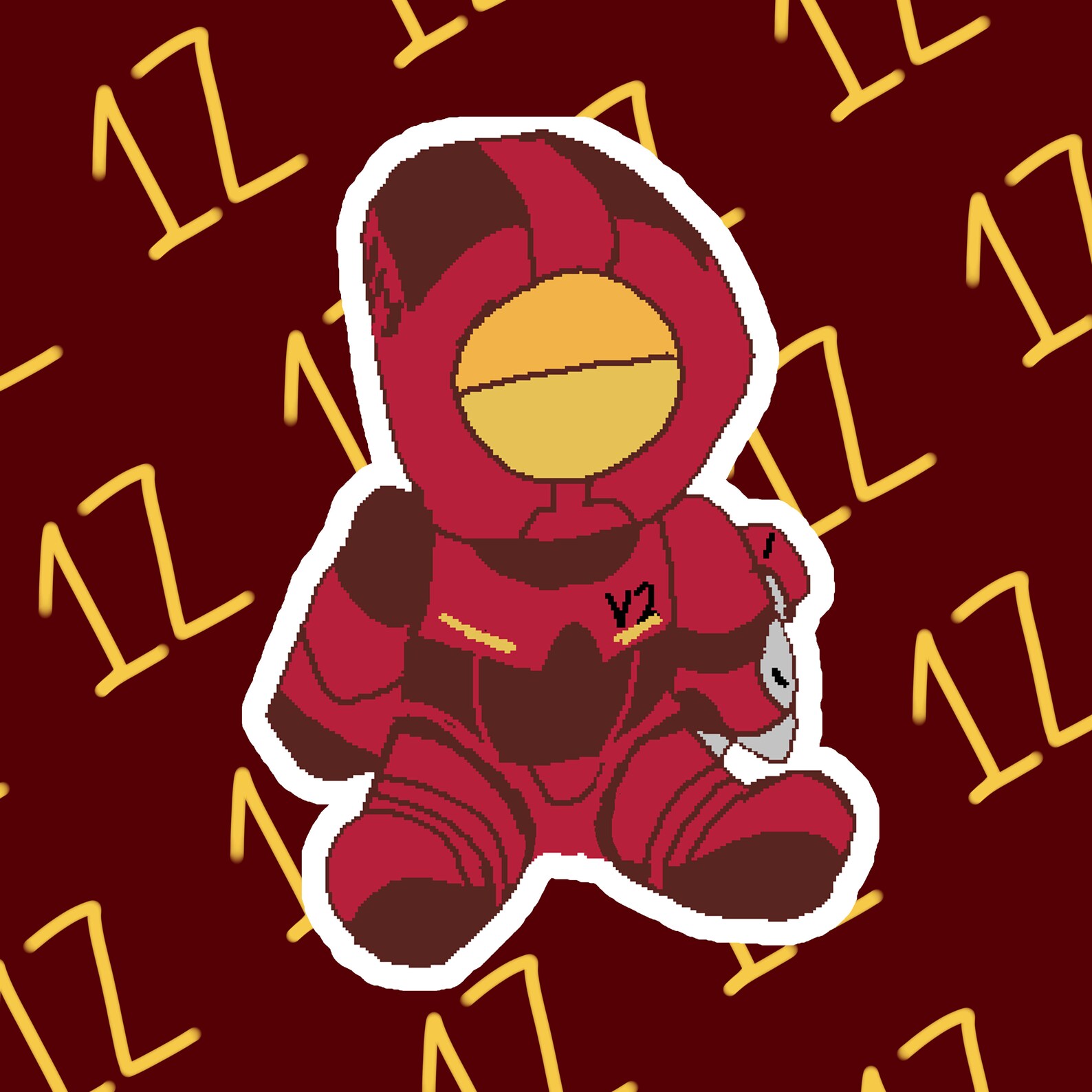 ULTRAKILL V2 Plushie Sticker Designed by 1zaan - Etsy Canada