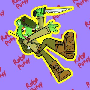 Happy Tree Friends Flippy & Mime Stickers Designed by Robopuffy - Etsy