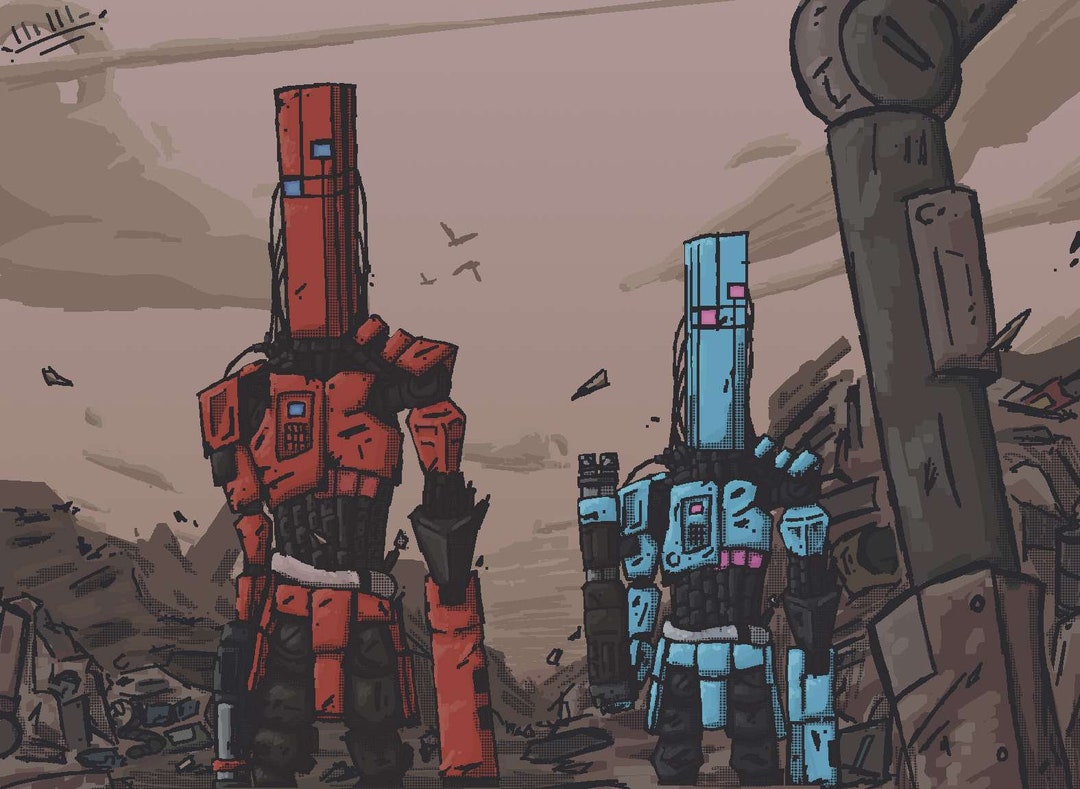 Scrap Machines Agony & Tundra ULTRAKILL Art Print by 747shove - Etsy