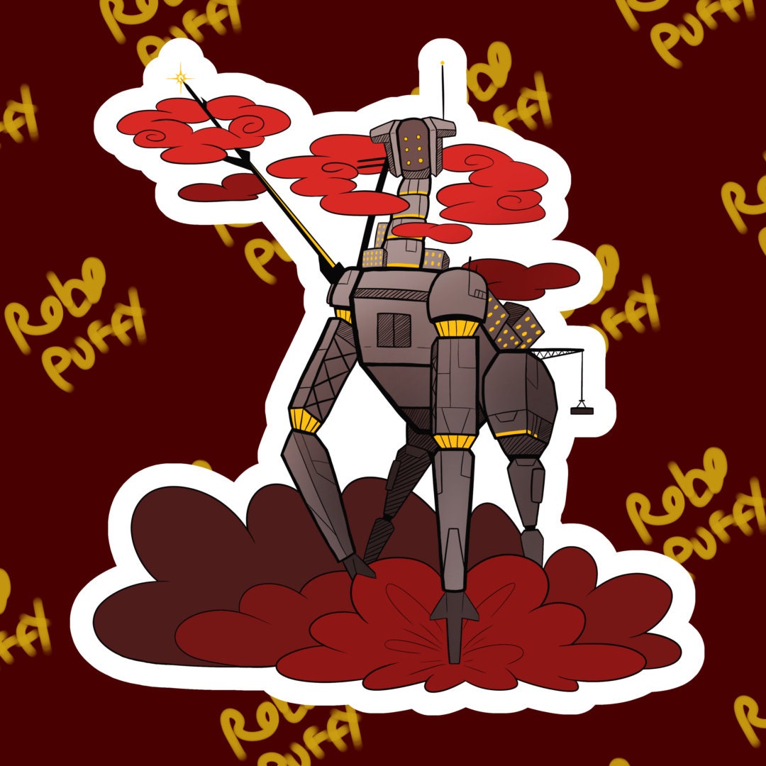 ULTRAKILL Earthmover Sticker Designed by Robopuffy - Etsy