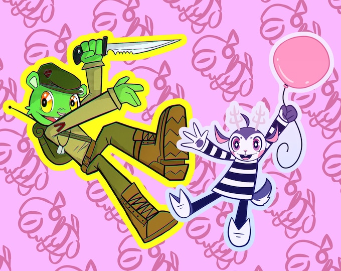 Happy Tree Friends Acrylic Keychains // Hang in There! - Etsy