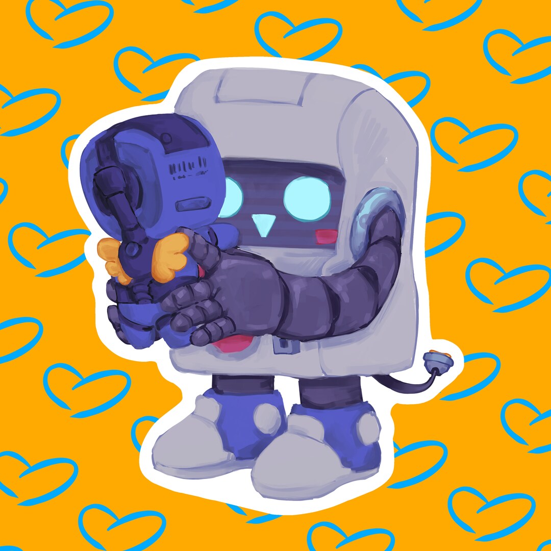 8-bit Meets V1 Plushie Brawl Stars X ULTRAKILL Crossover Die Cut ...