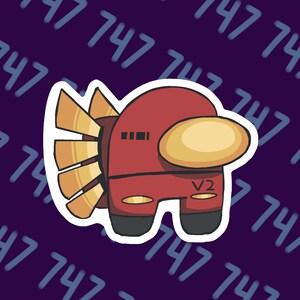 Among Us V1, V2, Gutterman, & Guttertank ULTRAKILL Die Cut Stickers ...