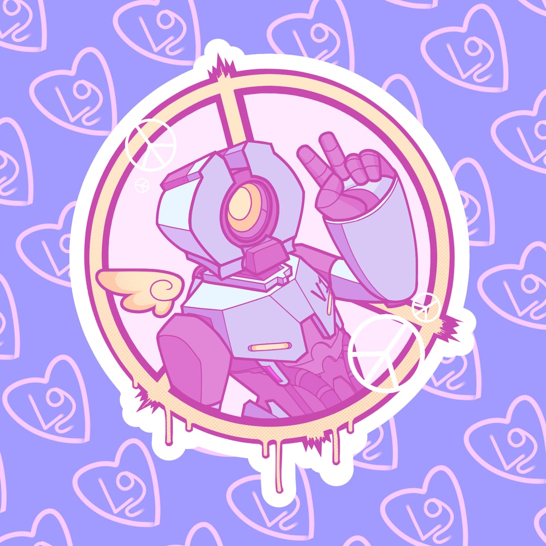 Peace Sign V1 Cute Chibi ULTRAKILL Randomly Holo Die Cut Sticker ...