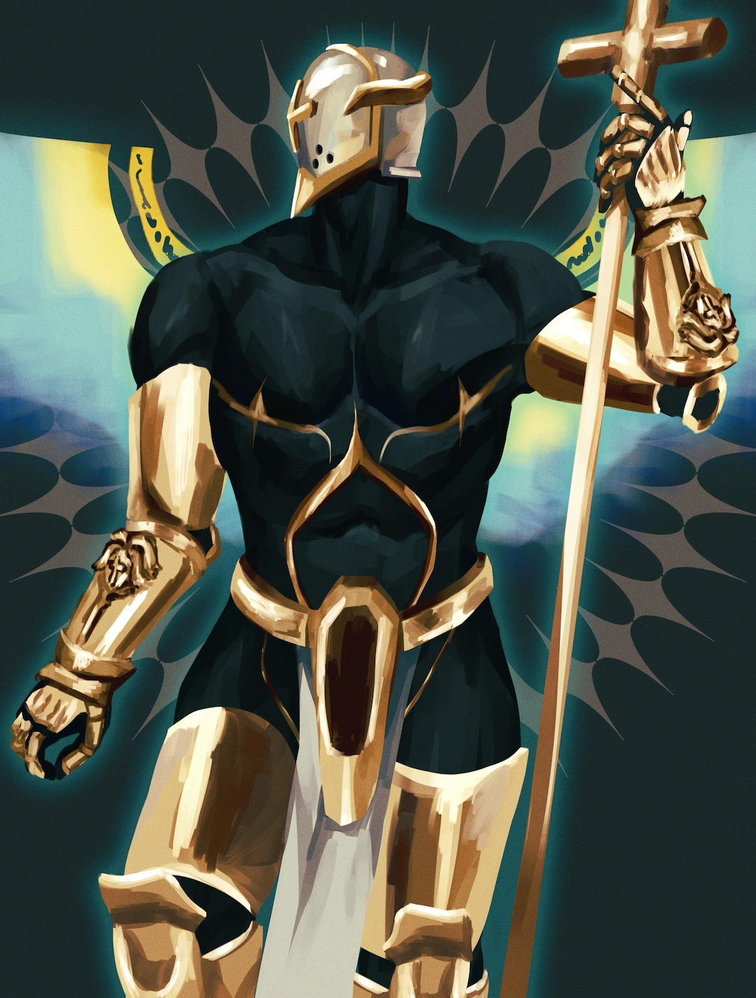 Unarmored Gabriel ULTRAKILL Art Print by Jynu - Etsy