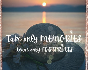 Leave Only Footprints Take Only Memories Iron-on Patch - Etsy