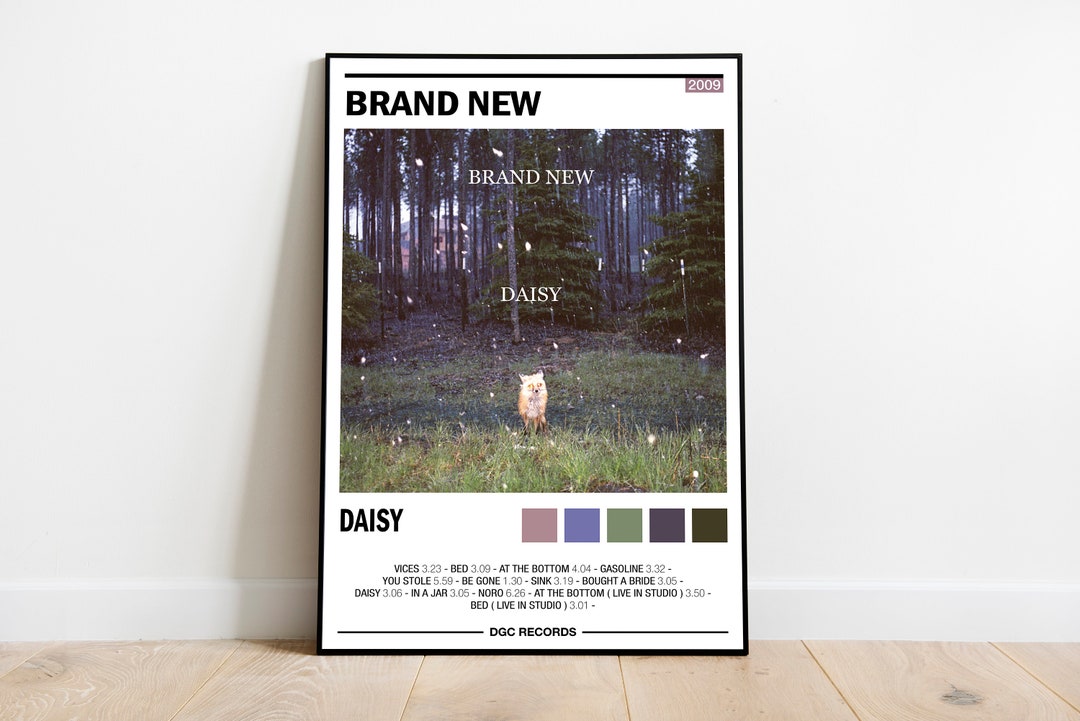 Brand New Poster | Daisy Album Cover | Album Wall Art | Home Decor | Brand New Music Gifts ...
